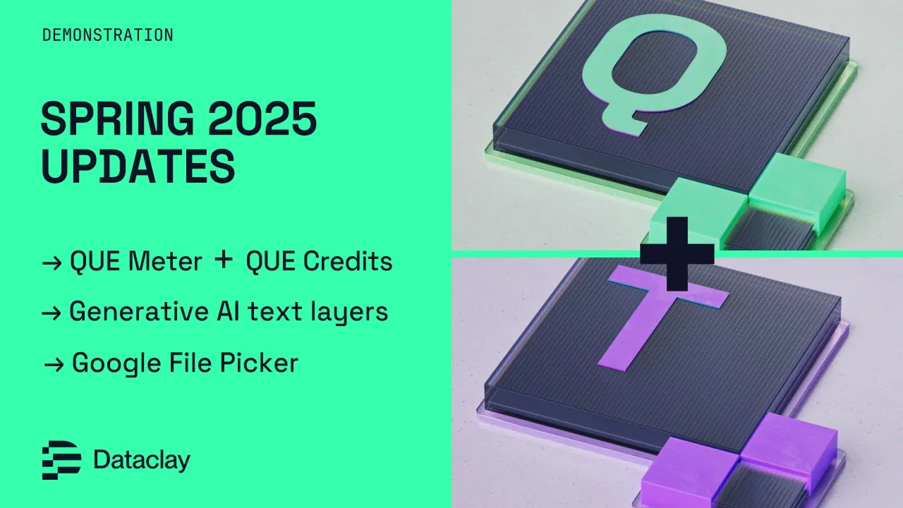 What's New Spring 2025 - Screencast - Dataclay